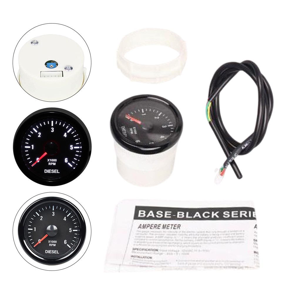 Tachometer Gauge Kit 12V Voltage Direct Replacement Easy Installation ...