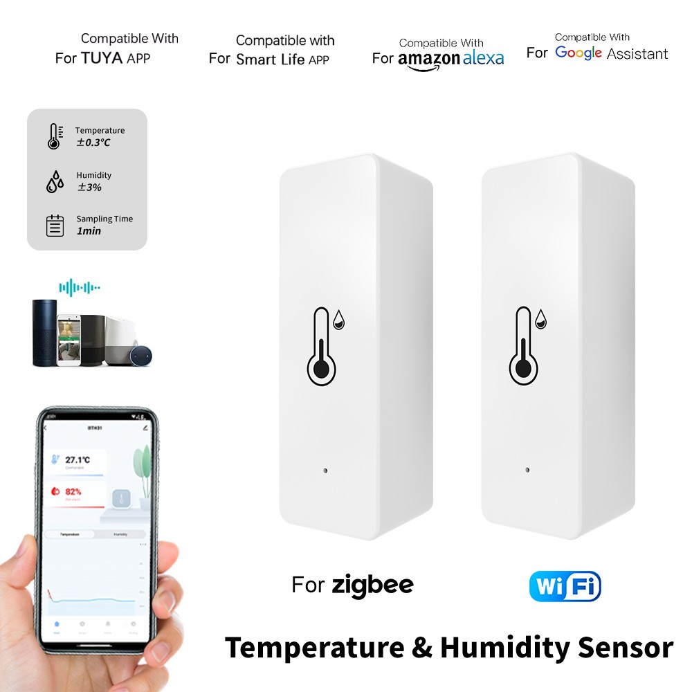 FOR ZIGBEE SMART Sensor for Monitoring Temperature and Humidity Remotely £16.72 - PicClick UK