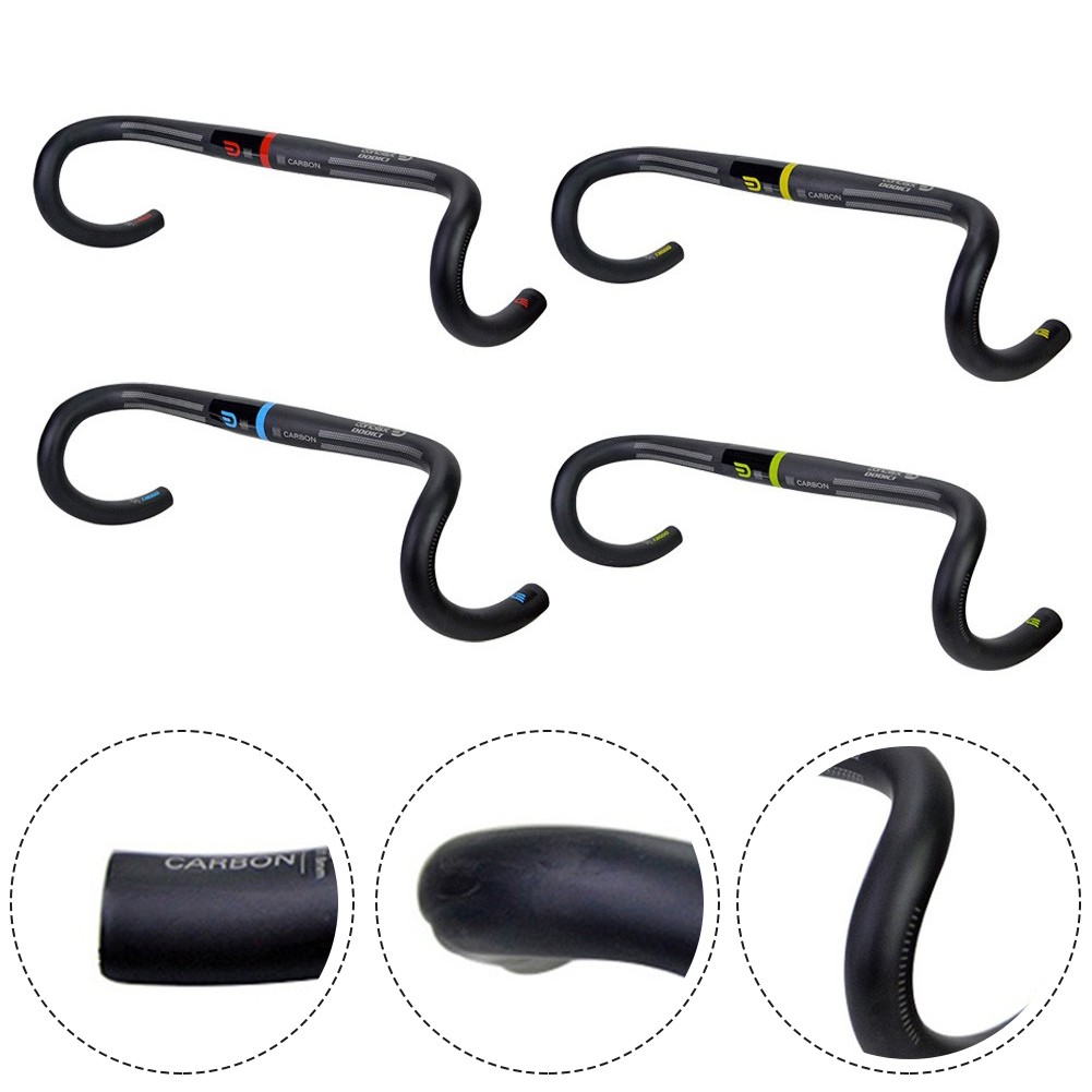 AERODYNAMIC SHAPE CARBON Fiber Road Bike Handlebar 400MM Width ...