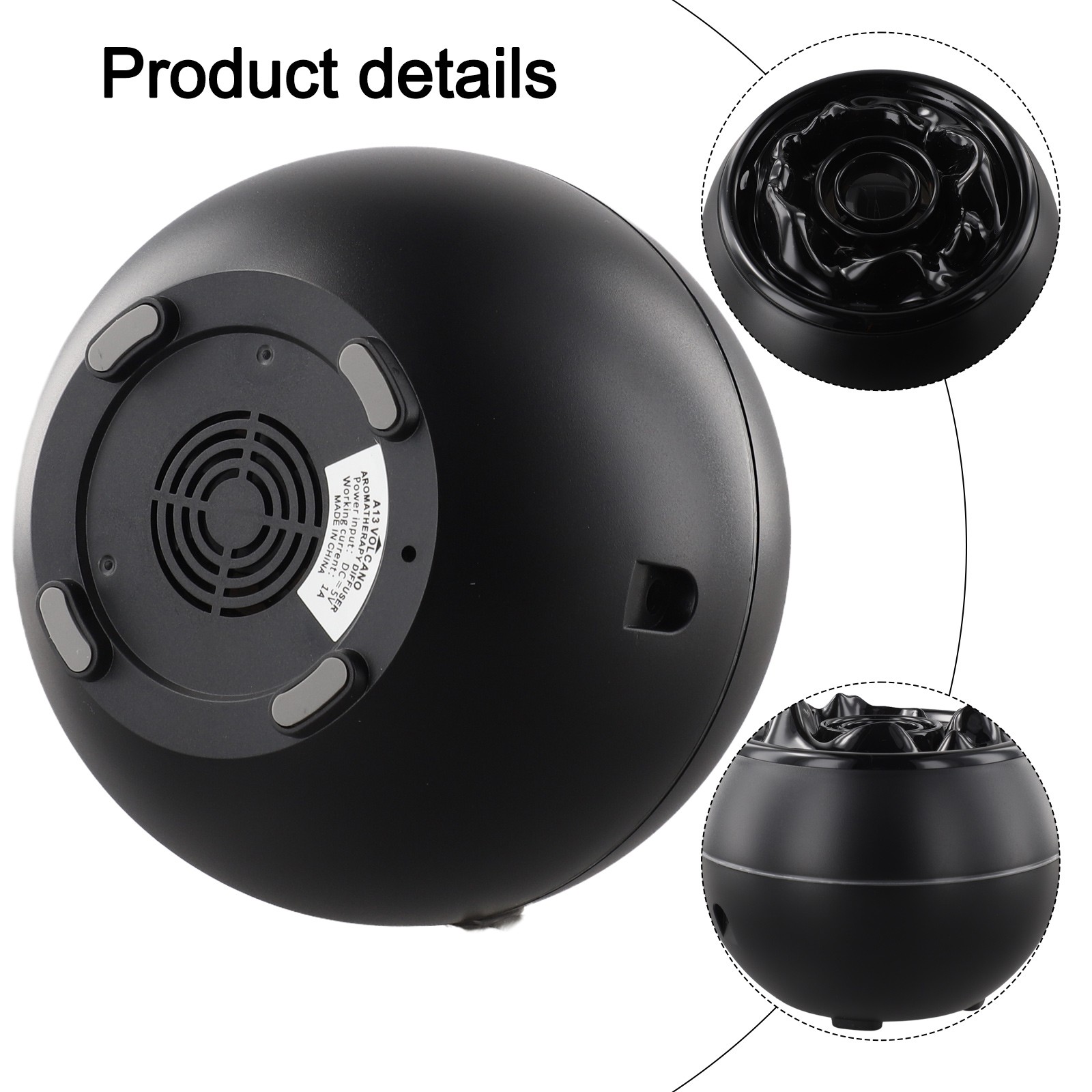 COOL MIST AROMATHERAPY 360ml Flame Essential Oil Diffuser with 7 Colors ...