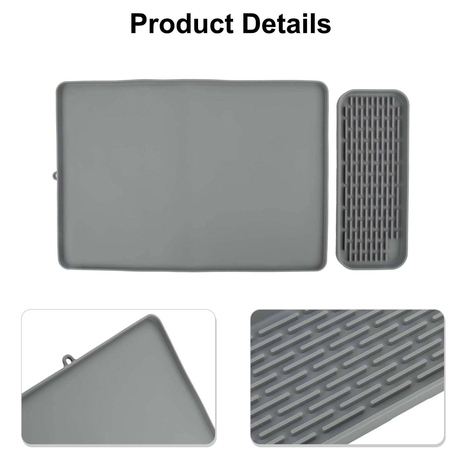 SPILL CONTAINMENT SILICONE Mat for Coffee Makers and Kitchen Appliances ...