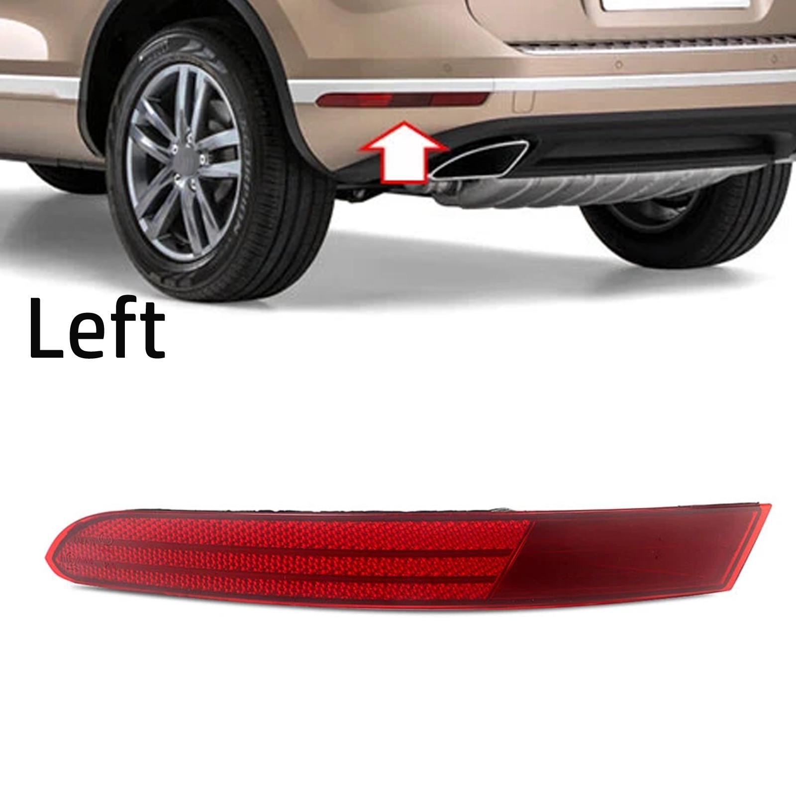 Direct Fit Left Fog Light Reflector for Touareg 2014 2018 Plastic ...
