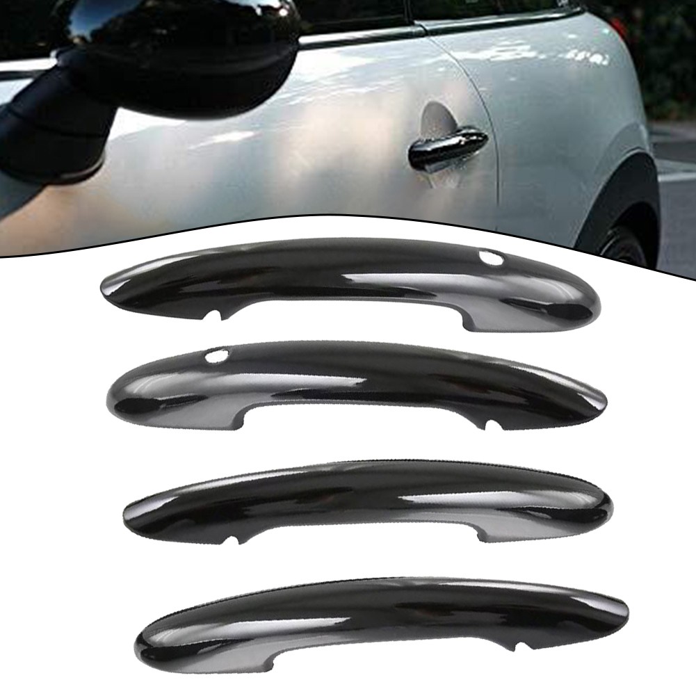 F55 F60 Door Handle Protector Gloss Black Handle Cover Long-lasting ...