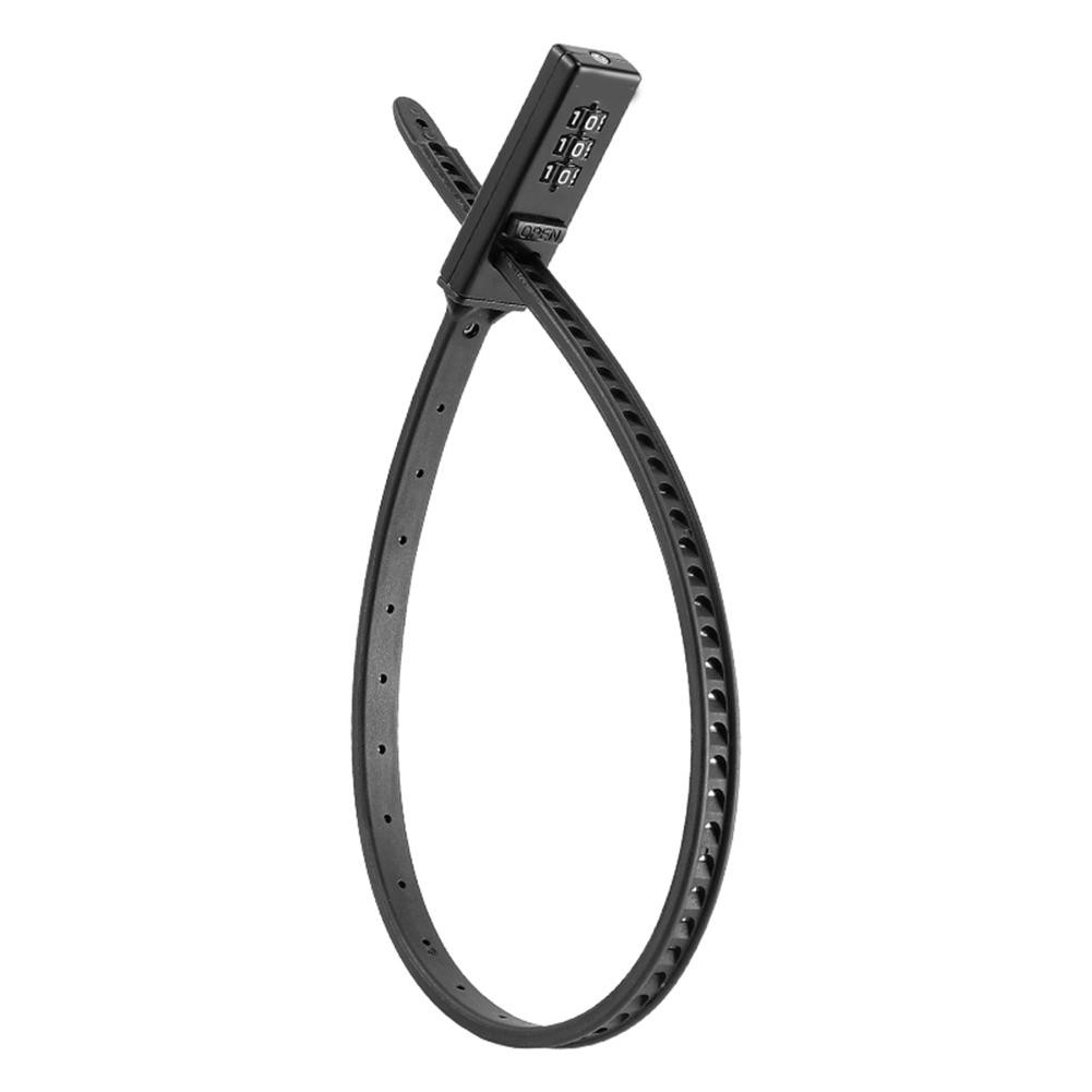 SECURE CABLE TIE Lock with Adjustable Strap and Enhanced 3 Digit ...