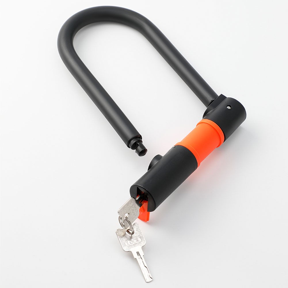 SOFT GRIP U Shaped Lock for Bicycles with 2 Keys Ideal for For mountain ...
