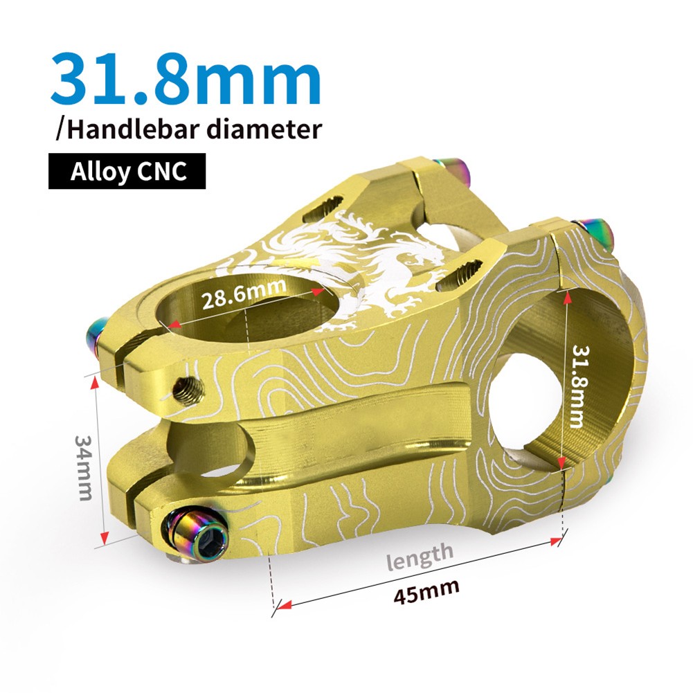 Hollow Design Stem Aluminum Alloy Stem 0-Degree Rise Easy Installation ...