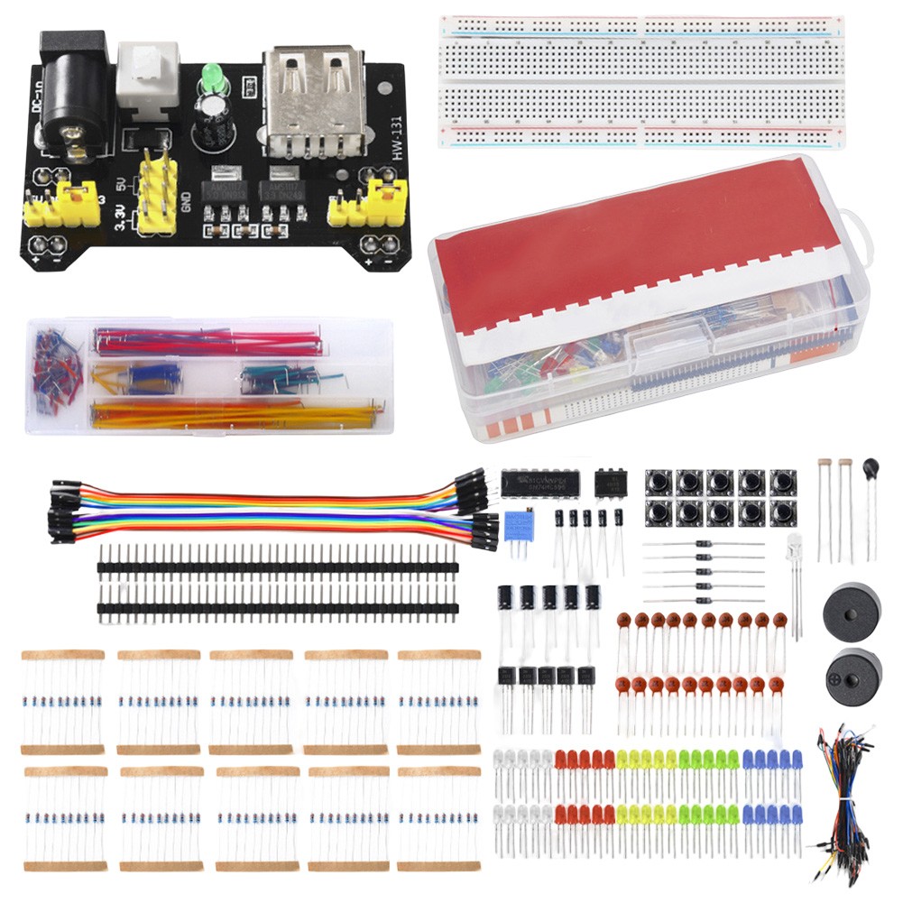 Kit lectronique complet R3 avec planche pain 830 et potentiom tres | eBay