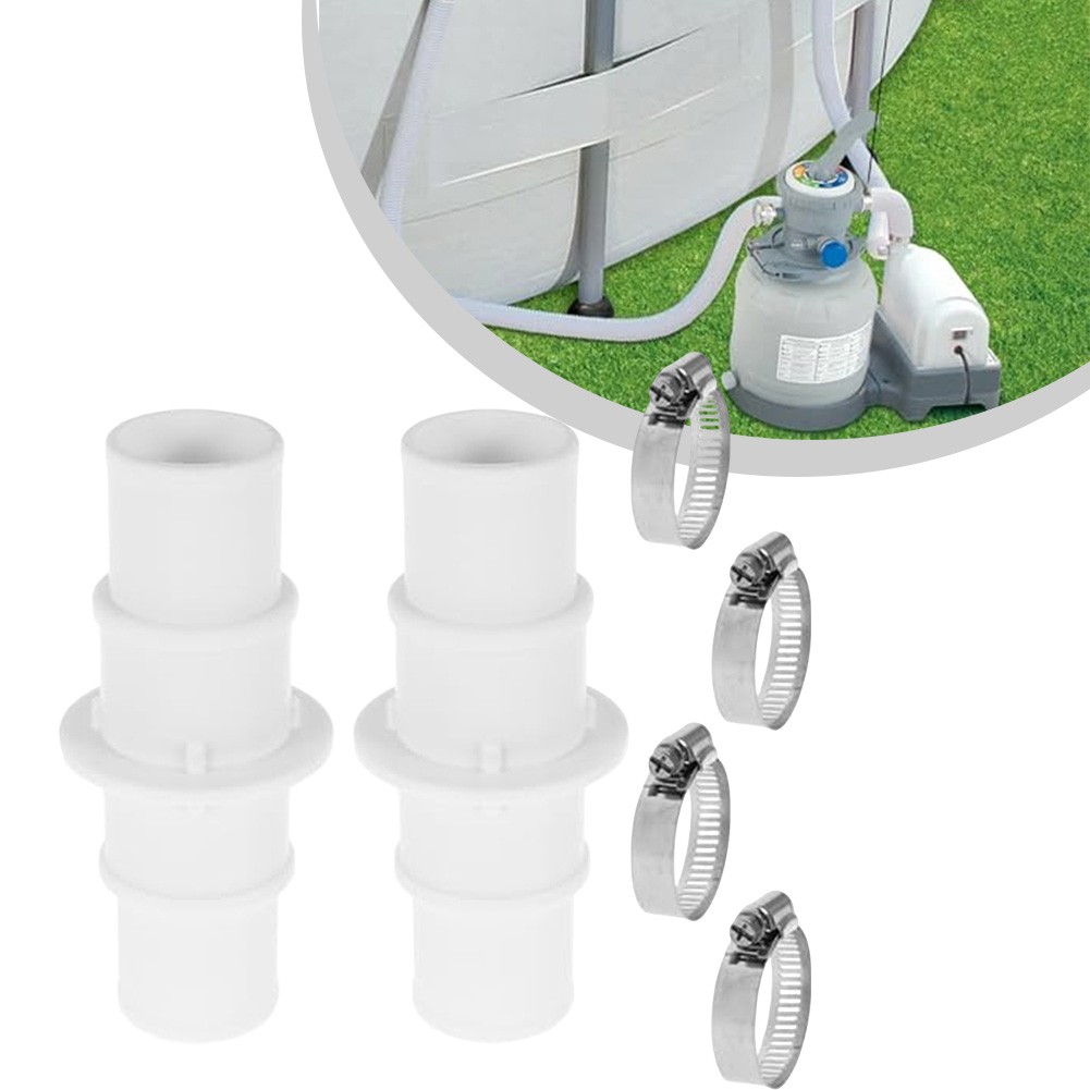Pool Schlauchverbinder Set mit zuverlässigen Schellen zur nahtlosen ...