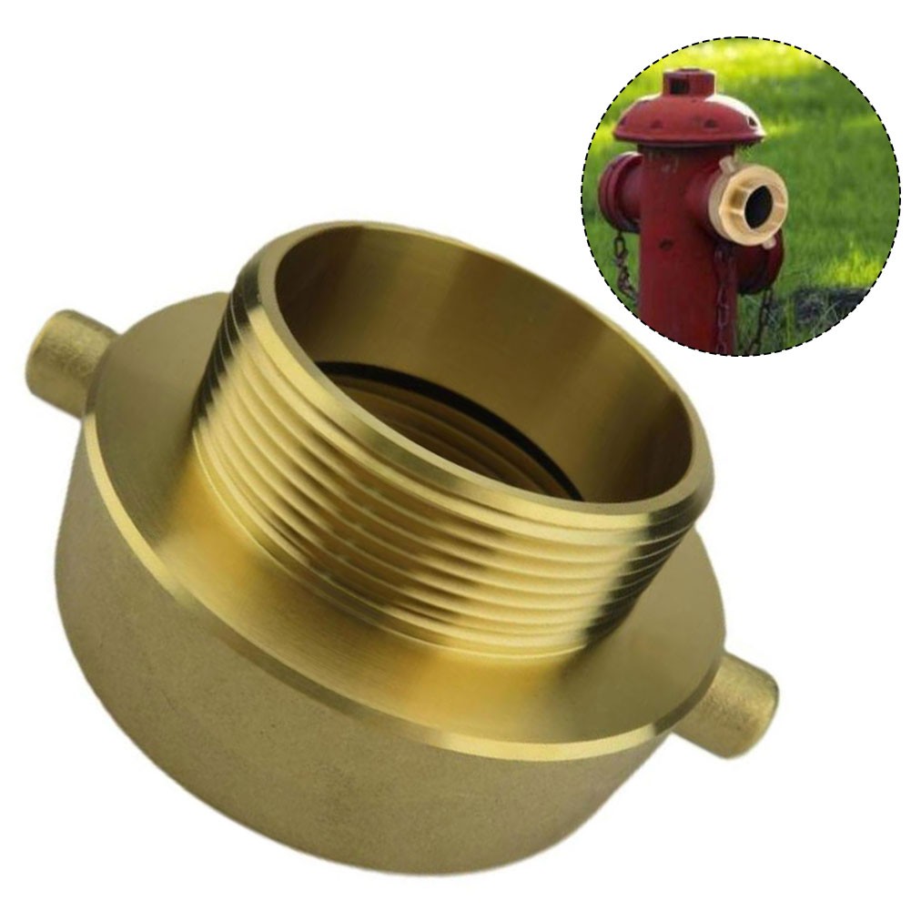 Fire Safety Brass Hose Adapter Fire Hose Compatibility NPT Male ...