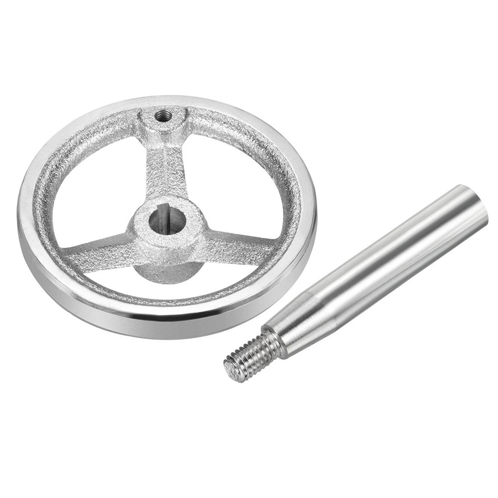 Rotary Handwheel 100mm 394 Inch Cast Iron Chrome Plated for Lathes For ...
