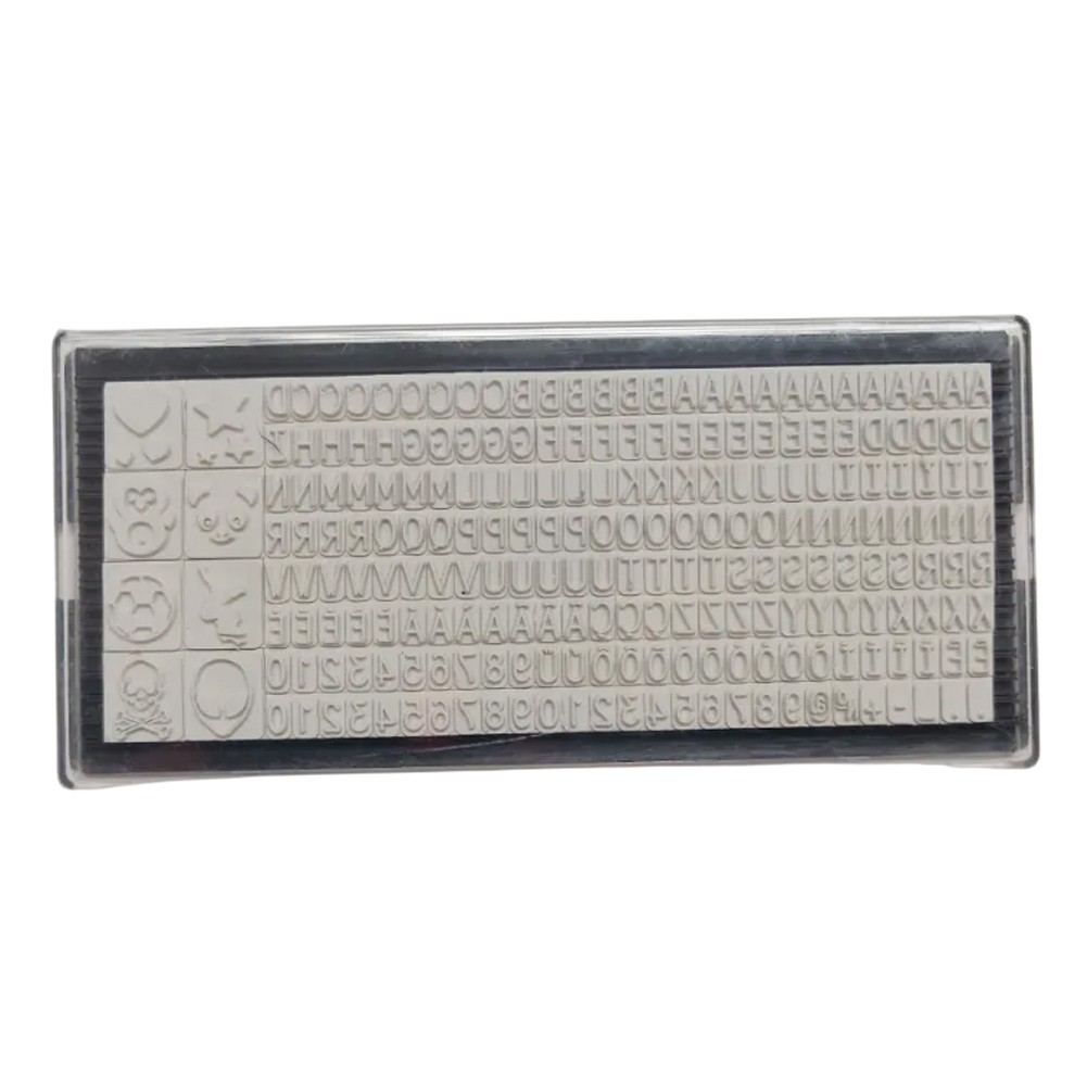 4MM TYPE STAMP Clear Seal Stamp Combine Text Content Easy To Use Design ...