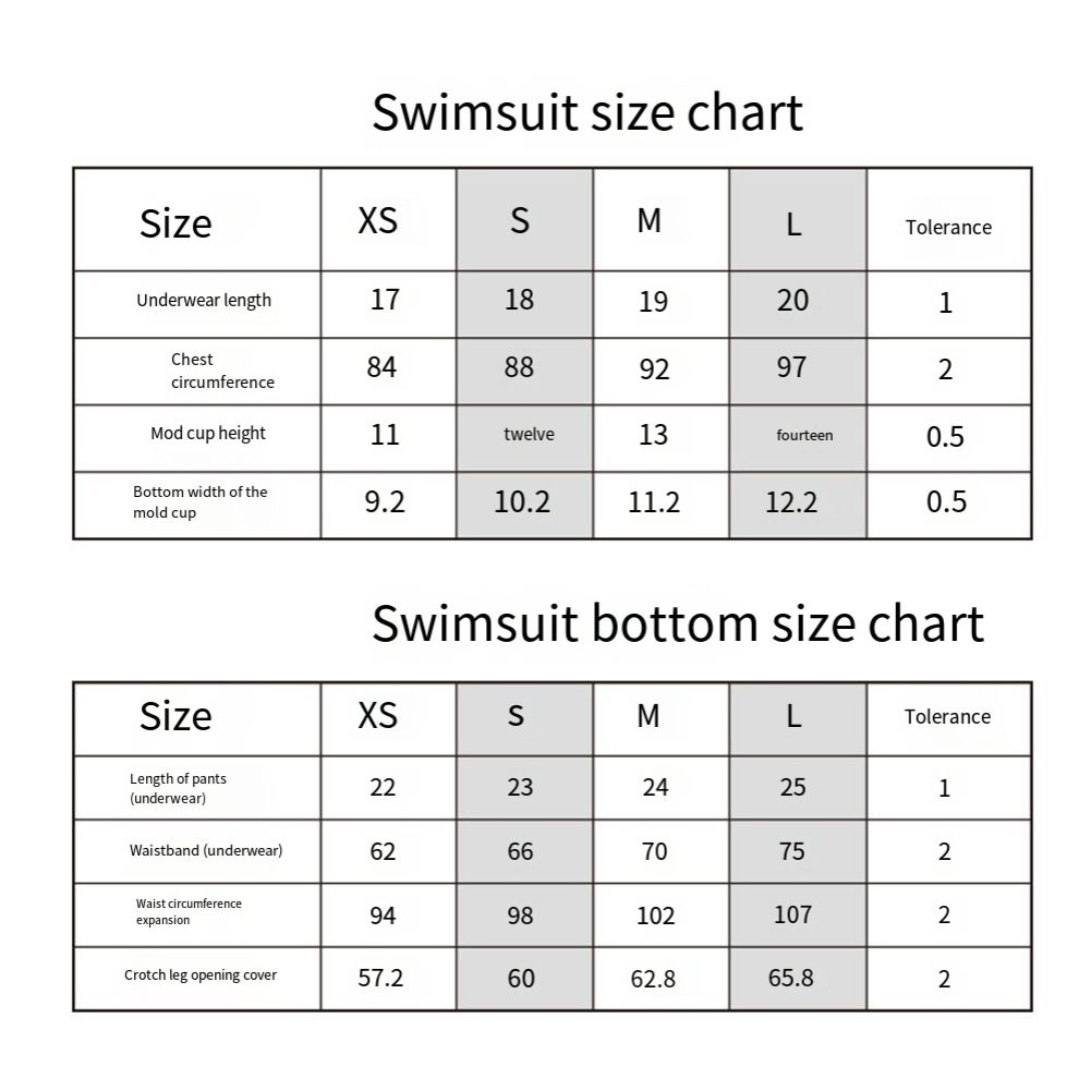 Bikini Swimsuit Set Beach Activities Breathable Fabric Comfortable ...