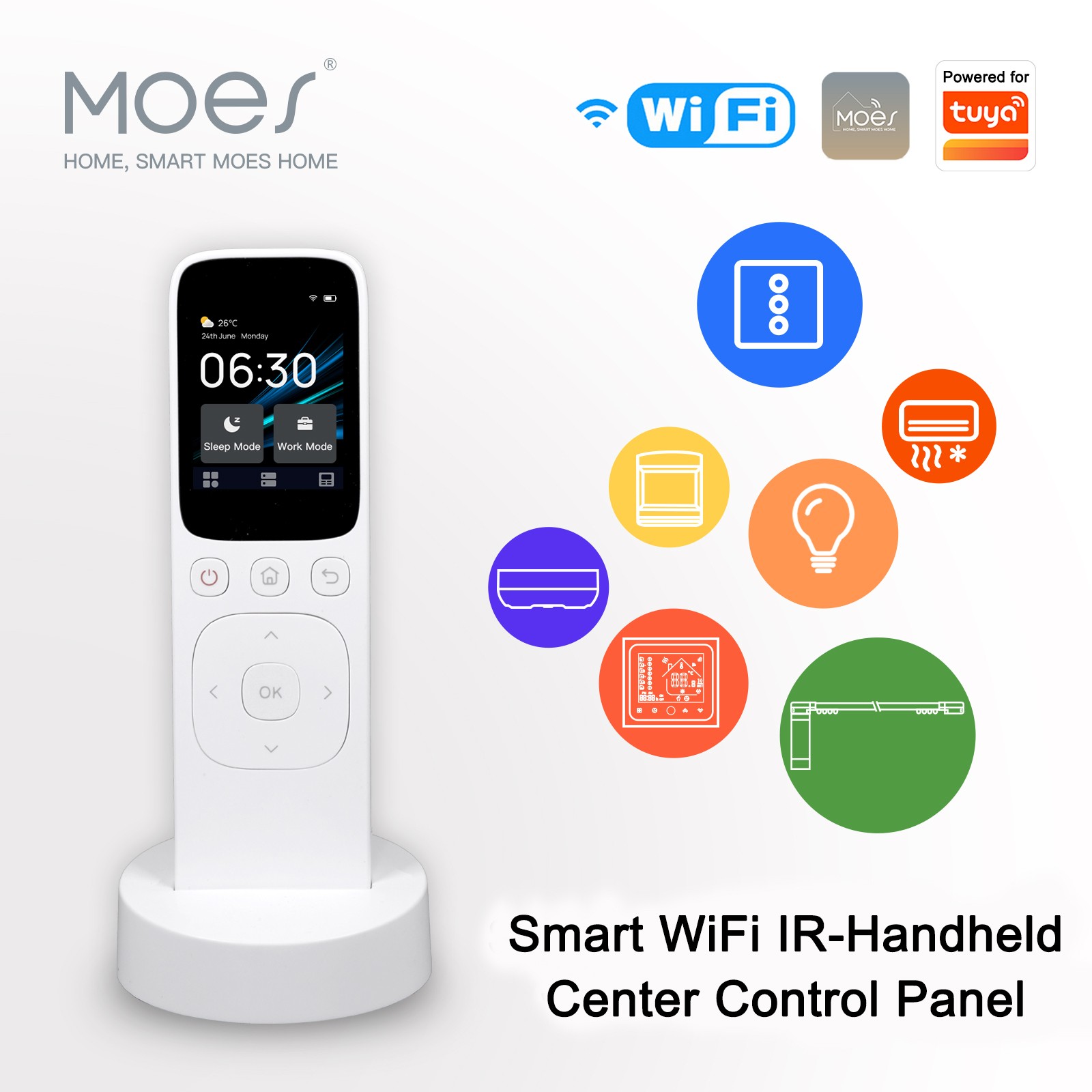 WIRELESS WIFI SMART Home Central Control Panel with App and Remote ...