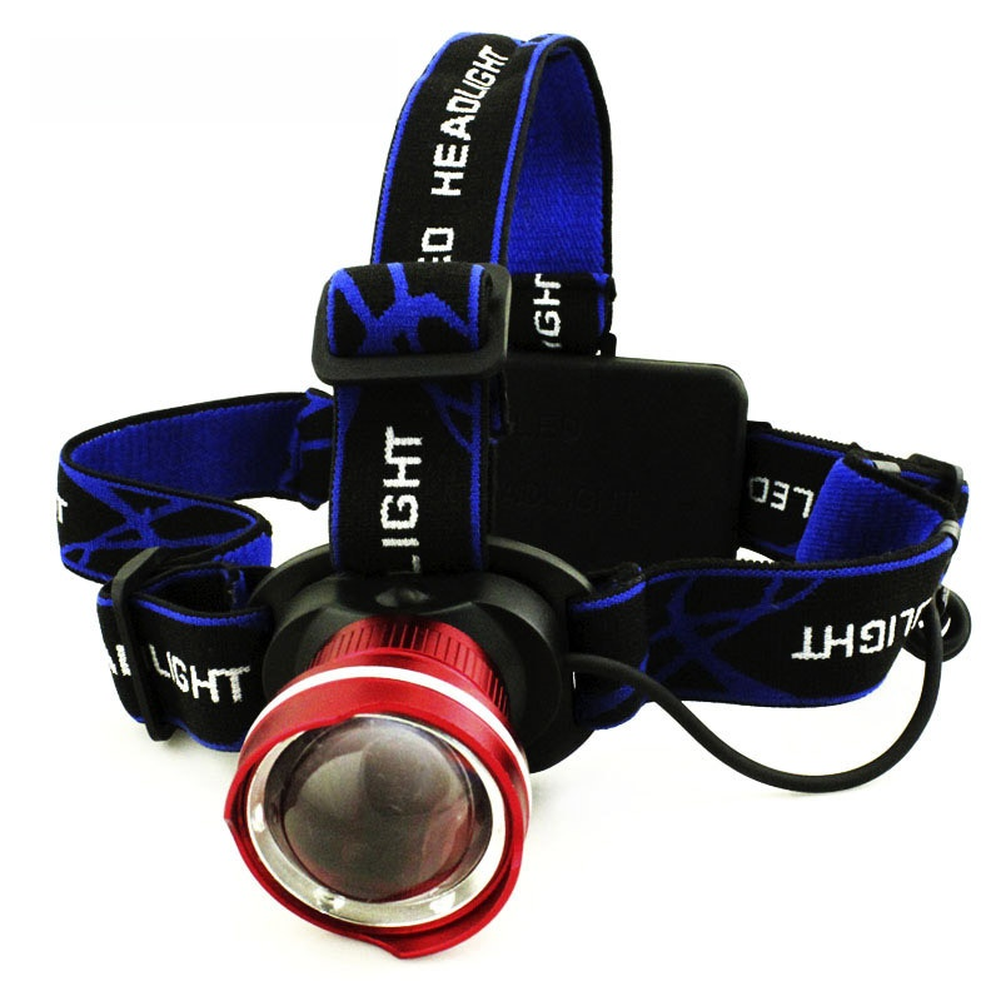 Pour Lampe Frontale LED T6 avec Double Objectif Fisheye Mise au Point R ...