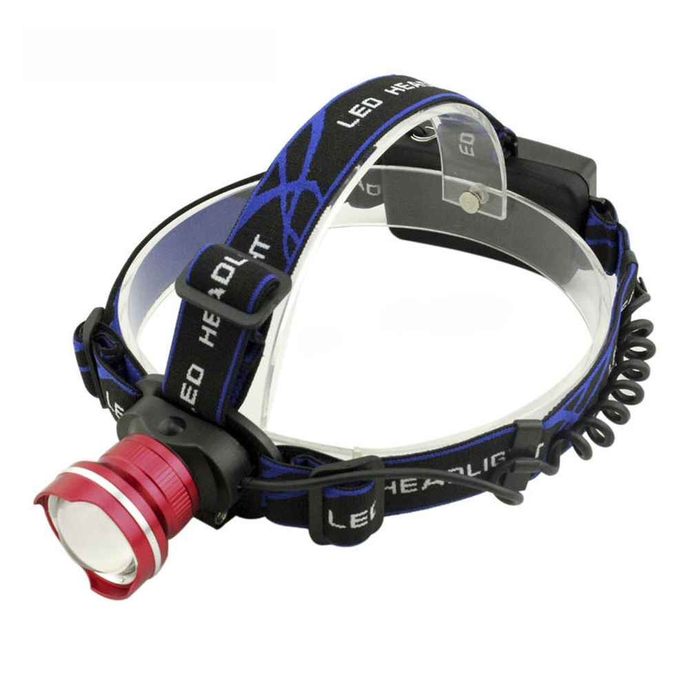 Pour Lampe Frontale LED T6 avec Double Objectif Fisheye Mise au Point R ...