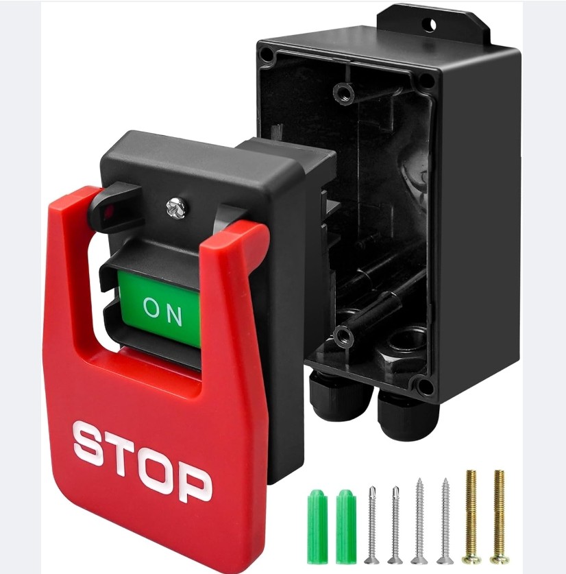 Power Tool Toggle Switch 120V 230V with Box for Table Saw Applications ...
