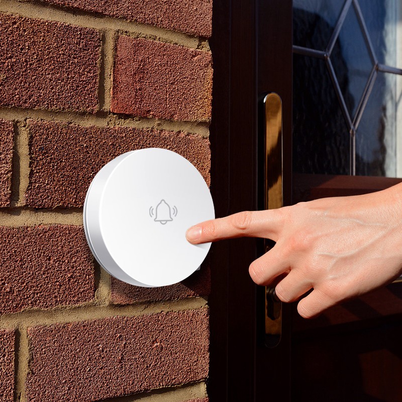 WIRELESS DOORBELL SELF Powered No Battery 150 Meter Range 36 Ringtones ...