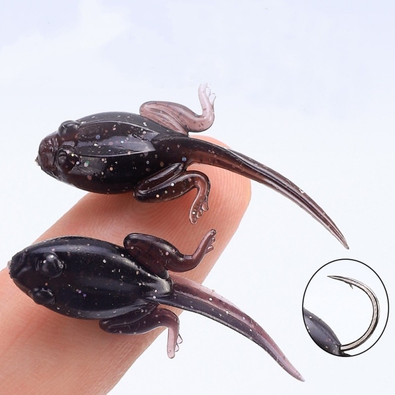 FOR BASS FOR Trout Bass Fishing Bait Artificial Tadpole Buoyant ...