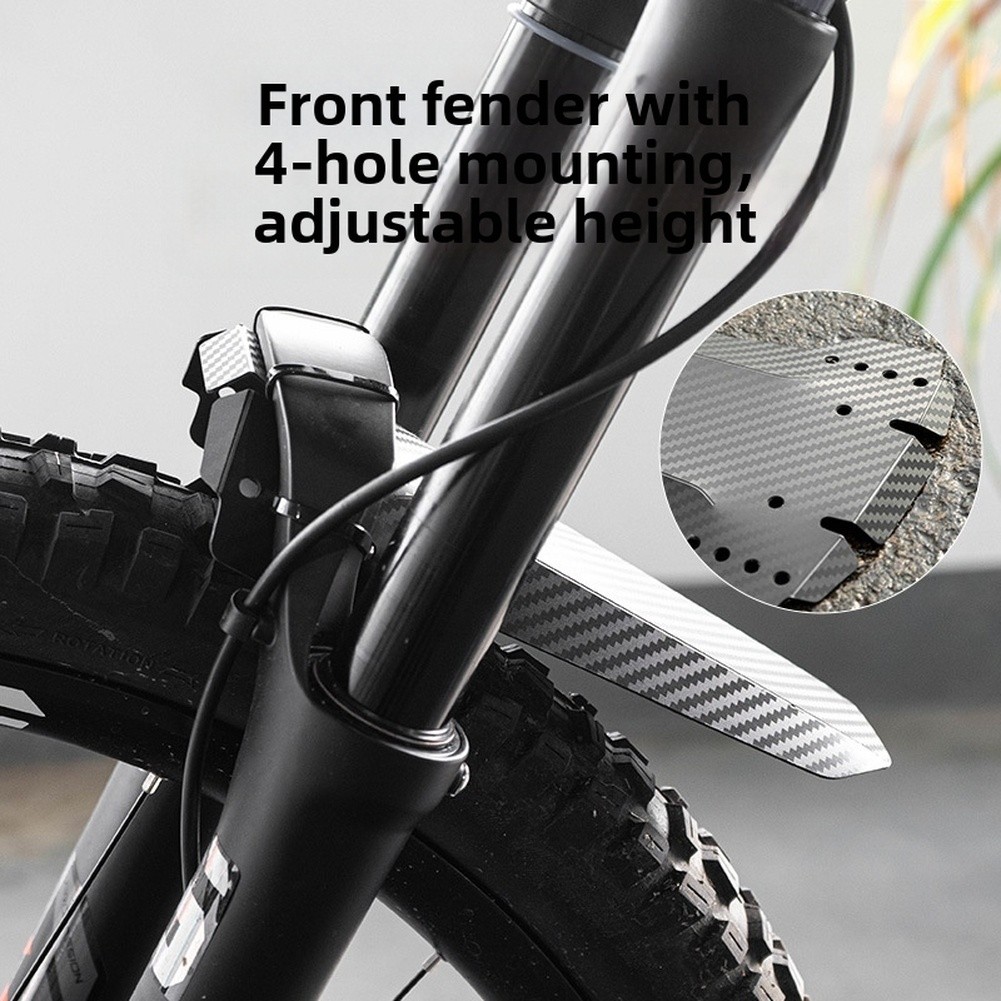 MOUNTAIN BIKE MUDGUARD Set Front Rear Foldable Splash Guard for Trail ...