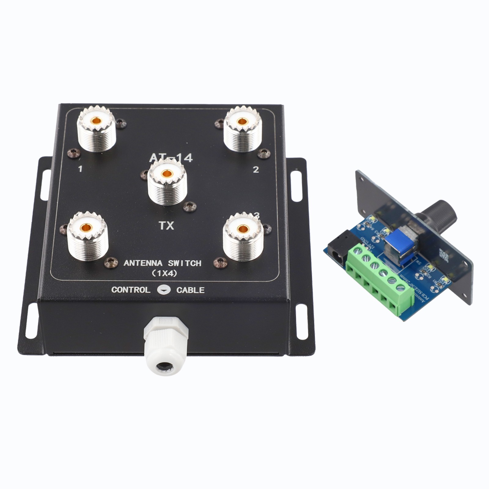 4-Way Coax Antenna Switch 1.8-60MHz Frequency Range Rooftop Antenna ...