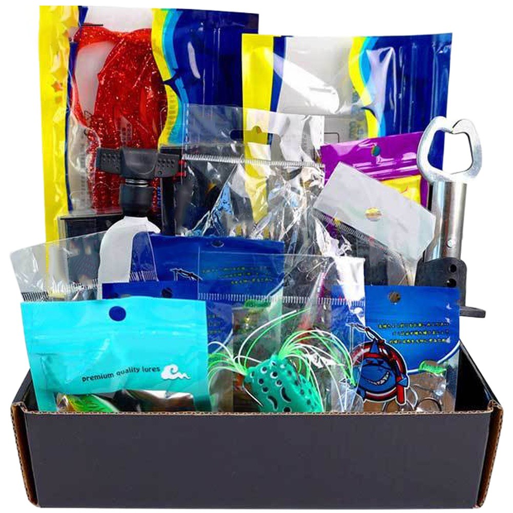 17 Piece Sea Fishing Hooks Lures Set Box with Realistic Artificial ...