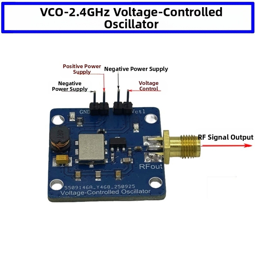 VOLTAGE CONTROLLED OSCILLATOR for VCO Module 2 4GHz RF Microwave Signal ...