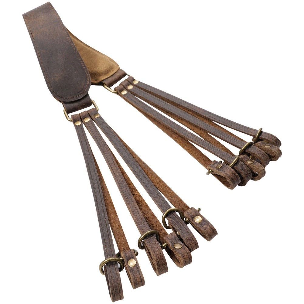 Waterfowl Hunting Duck Harness Leather Strap with Metal D Rings for ...