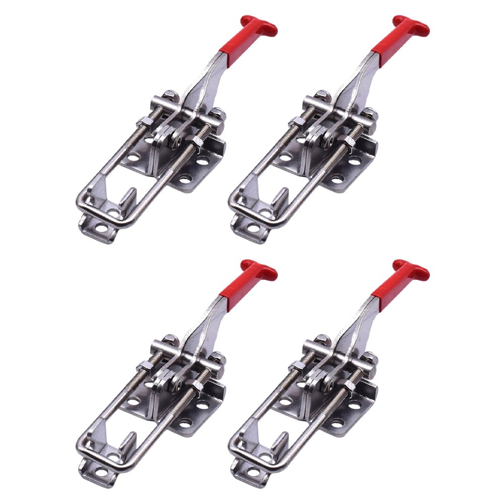 4 PCS Door Bolt Clips Toggle Rod Tensioner with Heavy Duty Locking ...