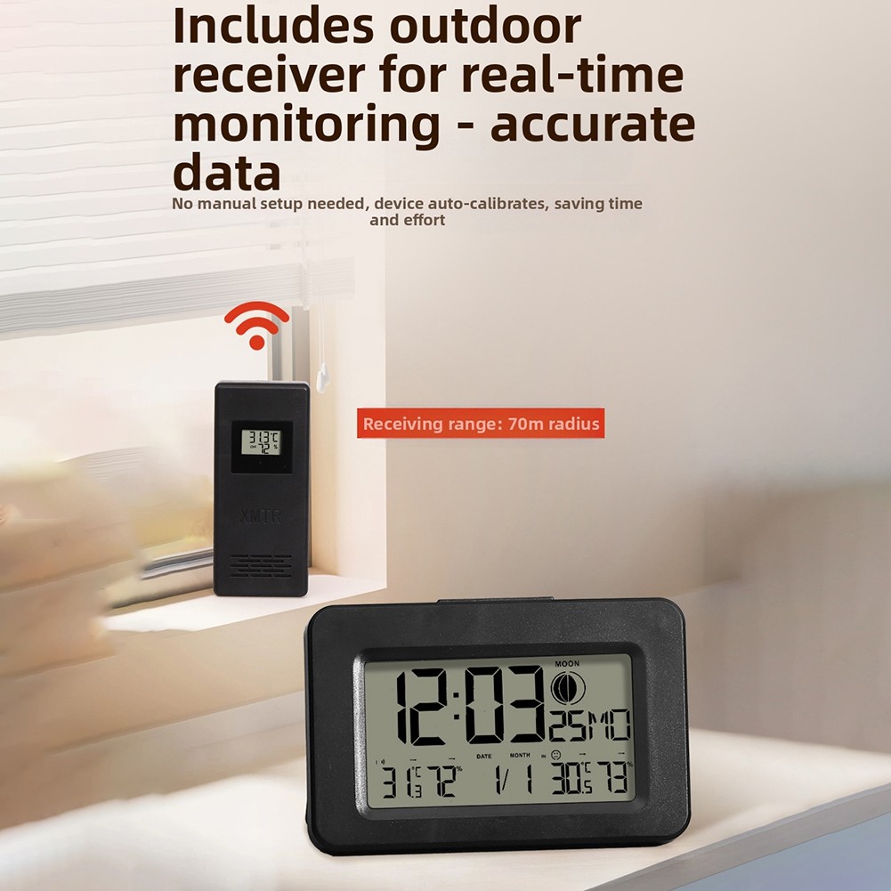Wireless Weather Station with Barometric Forecast Indoor Outdoor Temp ...