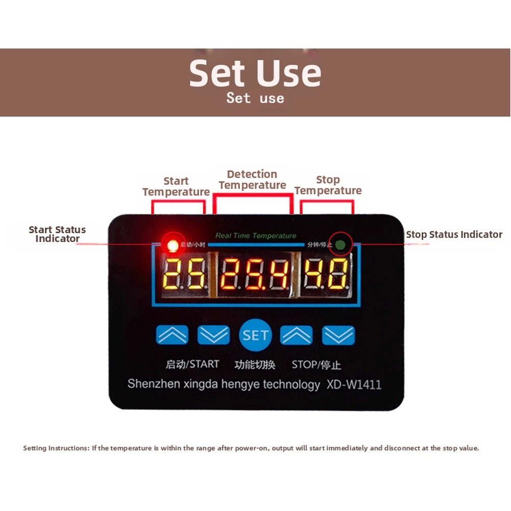 Programmable Temperature Control Digital Temperature Controller 10A ...