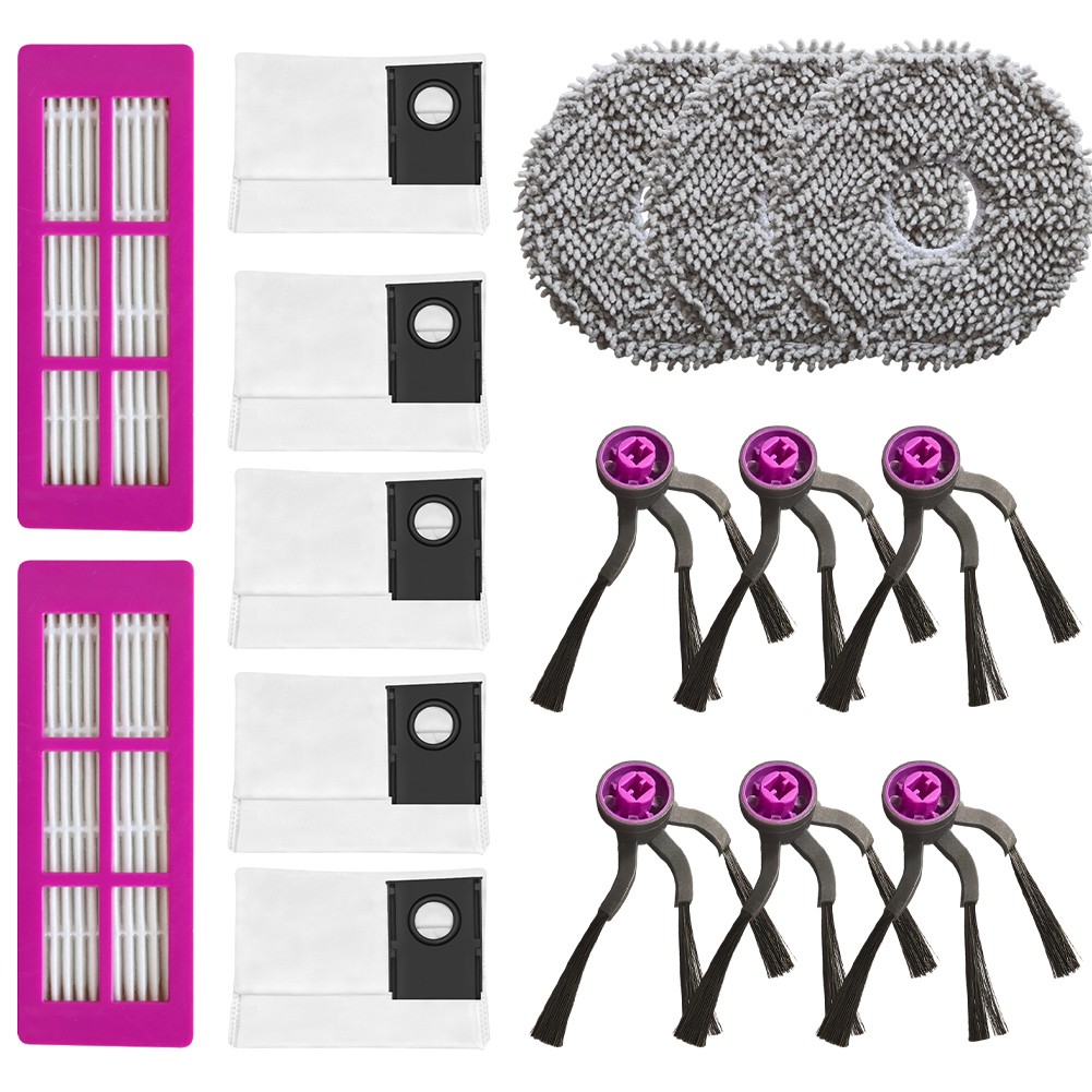 Home Floor Cleaning Robot Mop Cloths Dust Bag Set Captures Dust ...