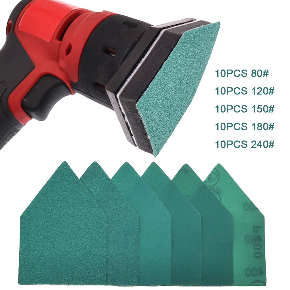 50 Piece Sandpaper Sheets Set 80240120150180240 Grit for Detail for ...