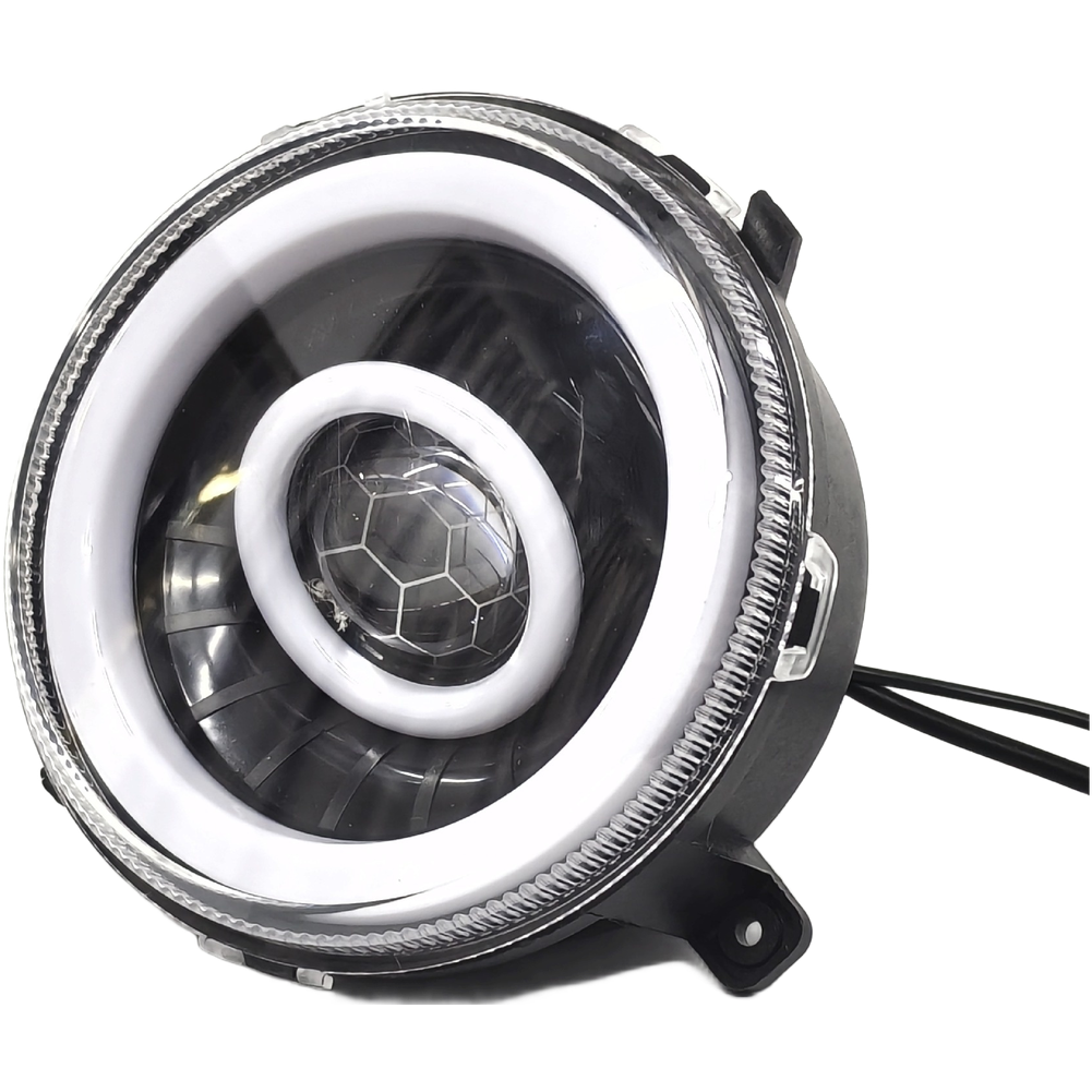 Electric Scooter LED Headlight 12V for Ebike Blue Low Beam and Yellow ...