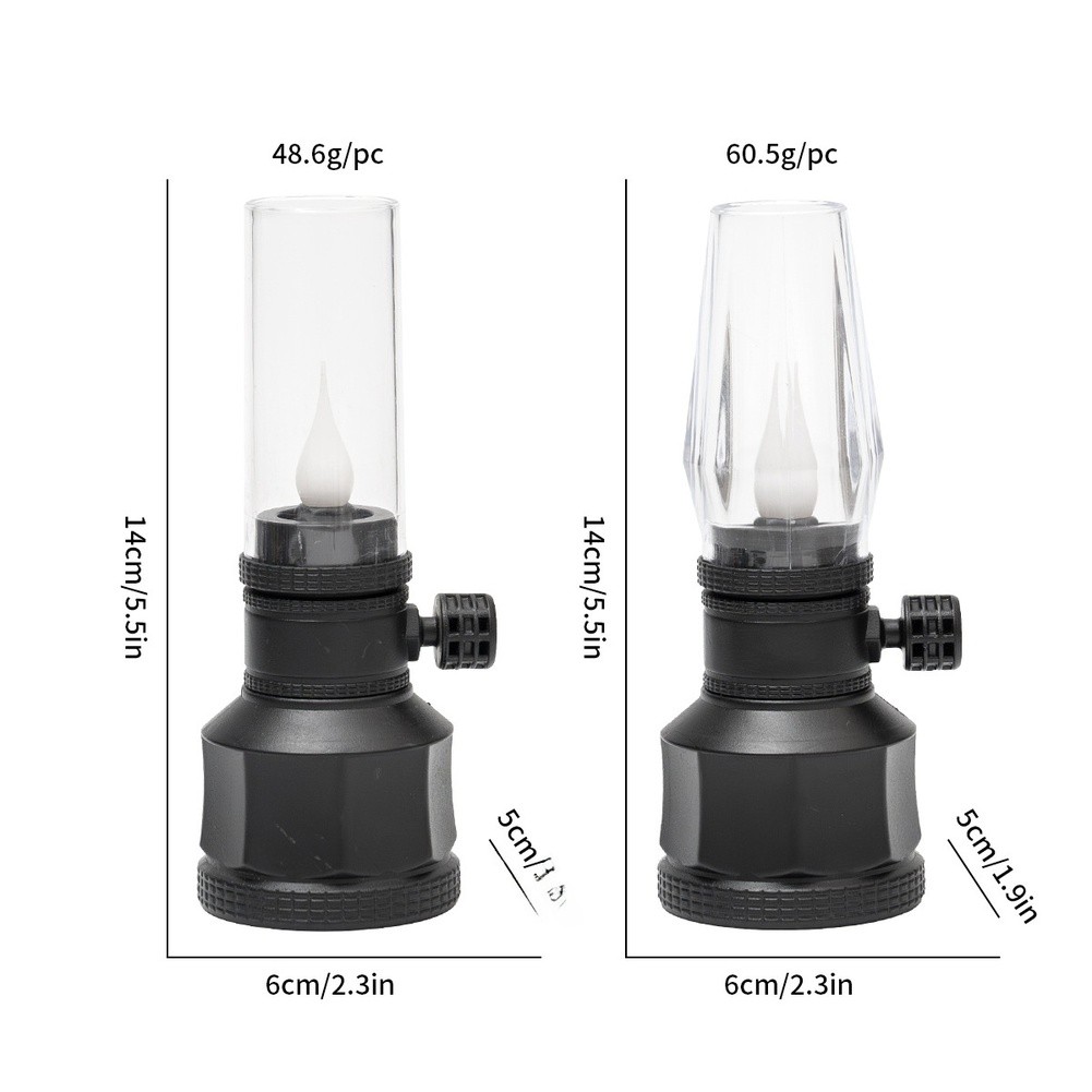 Classic Vintage Kerosene Style LED Candle Lamp Lantern Battery Operated ...
