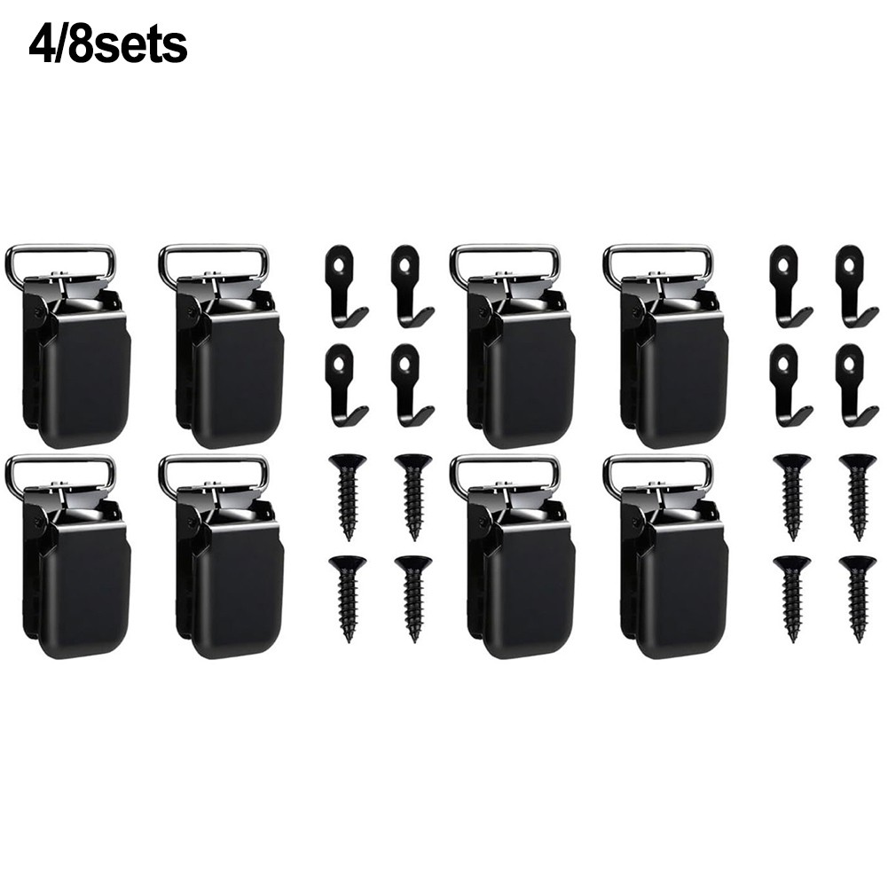Hooks And Screws Set Rug Hanging Clips Wall Mount Clips Iron+plastic ...