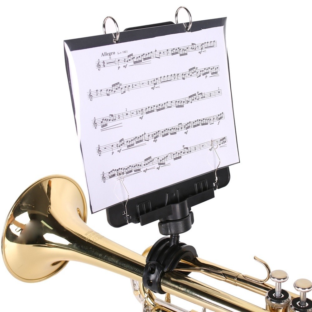 Marching Band Adjustable Lyre for Trumpet with Flip Folder and Silicone ...