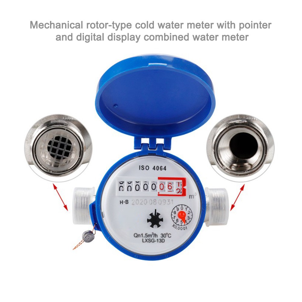COPPER SMART WATER Meter DN15 Mechanical Rotary Calibrator for Home Use ...
