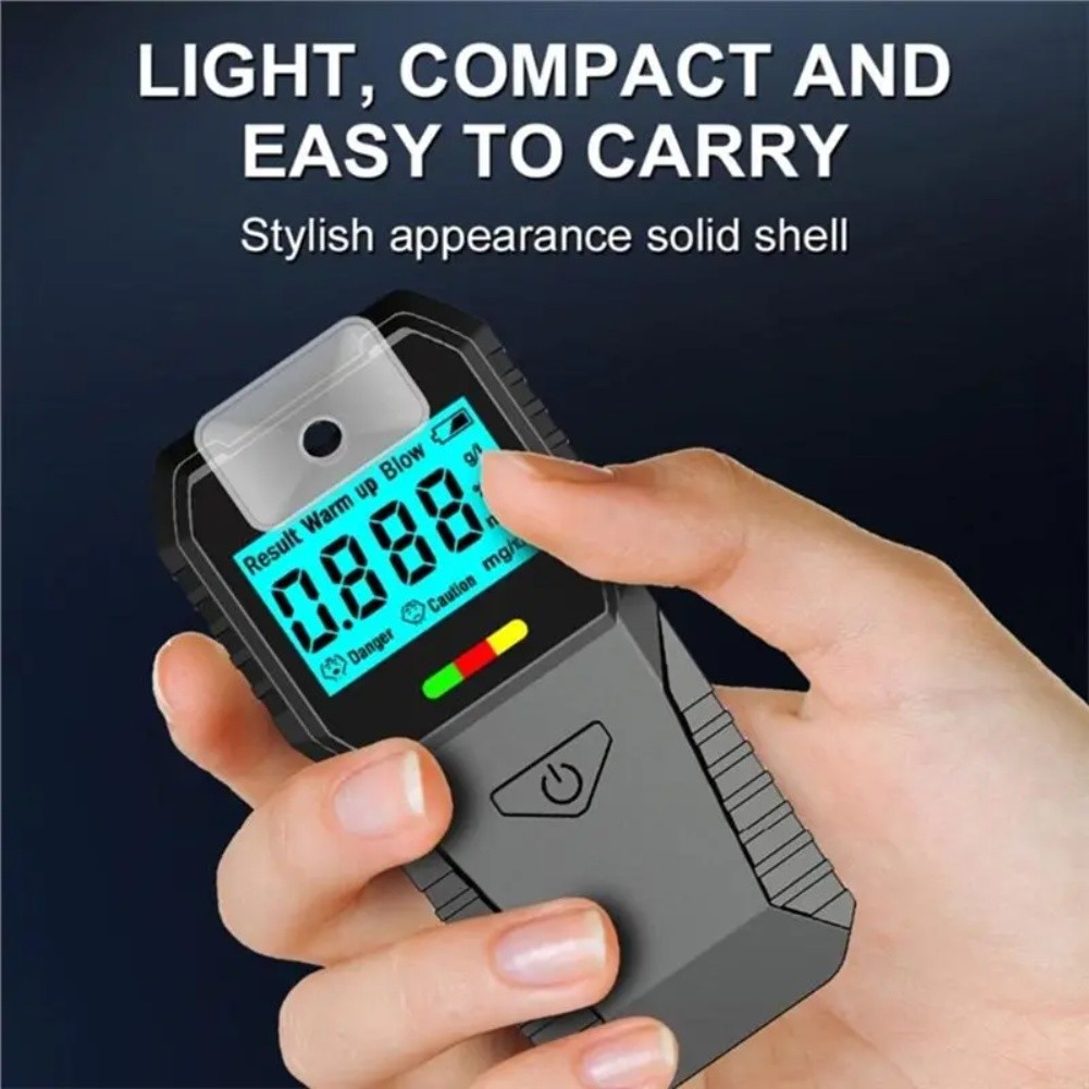 PORTABLE DIGITAL LED Breathalyzer Accurate Alcohol Tester with Fast ...
