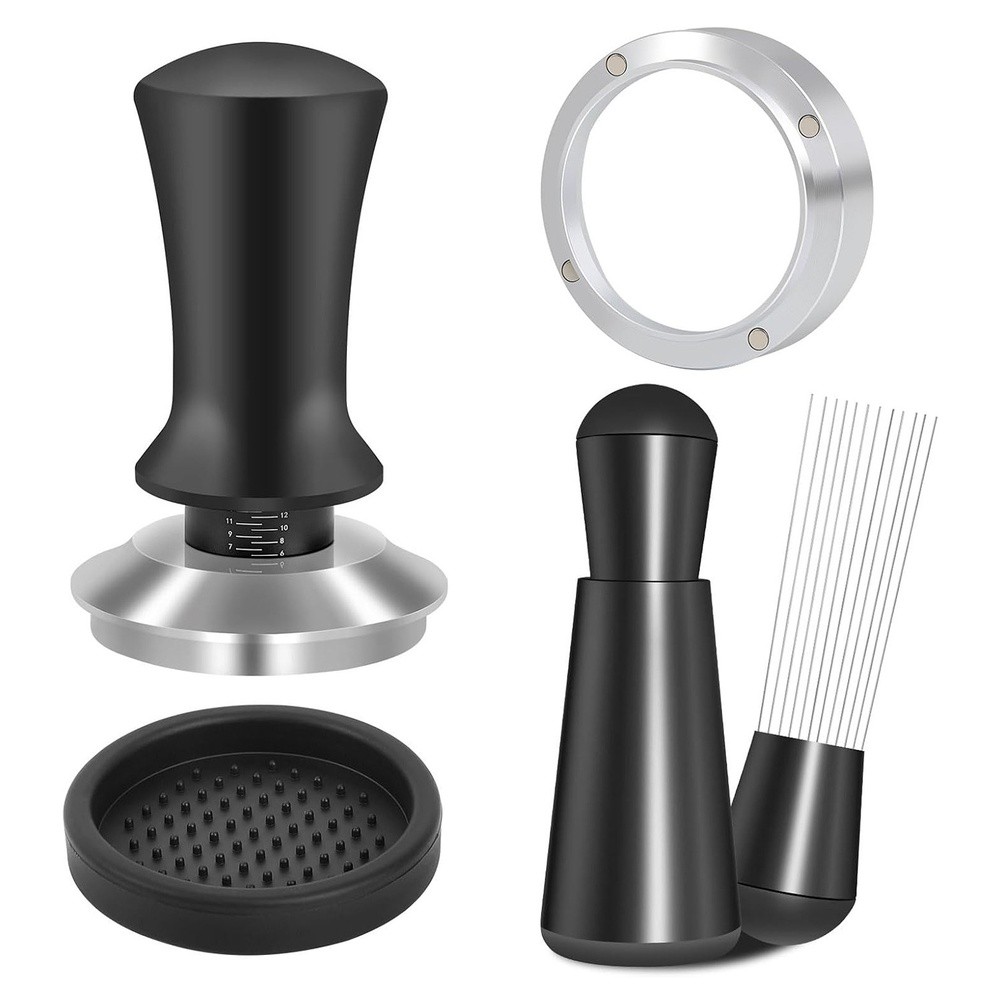 TAMPING DEPTH FOR Coffee Shop Espresso Tamper Magnetic Funnel Graduated ...