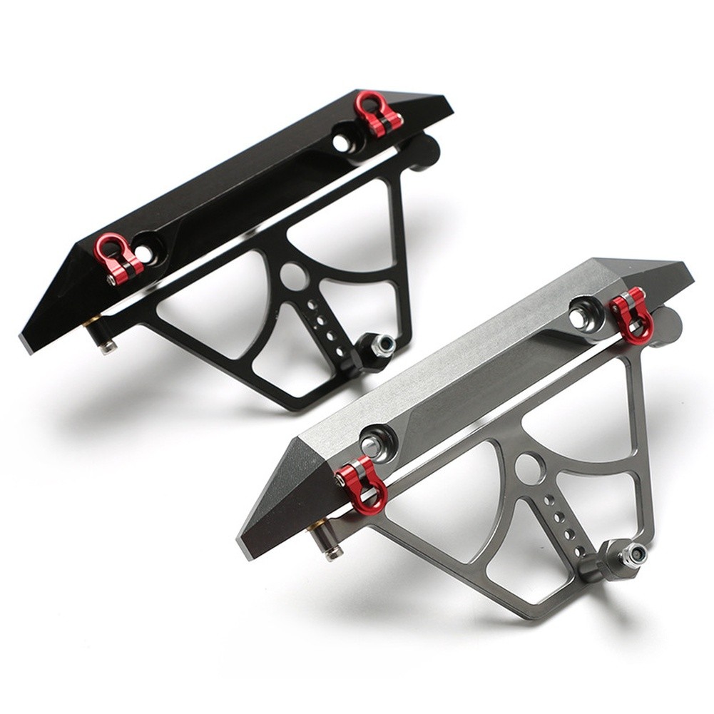 UPGRADE METAL REAR Bumper with Spare Tire Rack for For AXIAL SCX10 1 10 ...