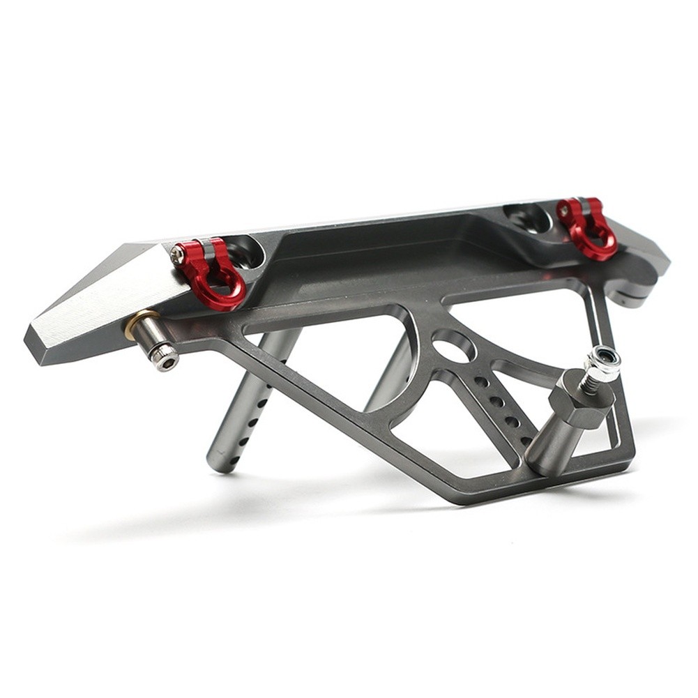 UPGRADE METAL REAR Bumper with Spare Tire Rack for For AXIAL SCX10 1 10 ...