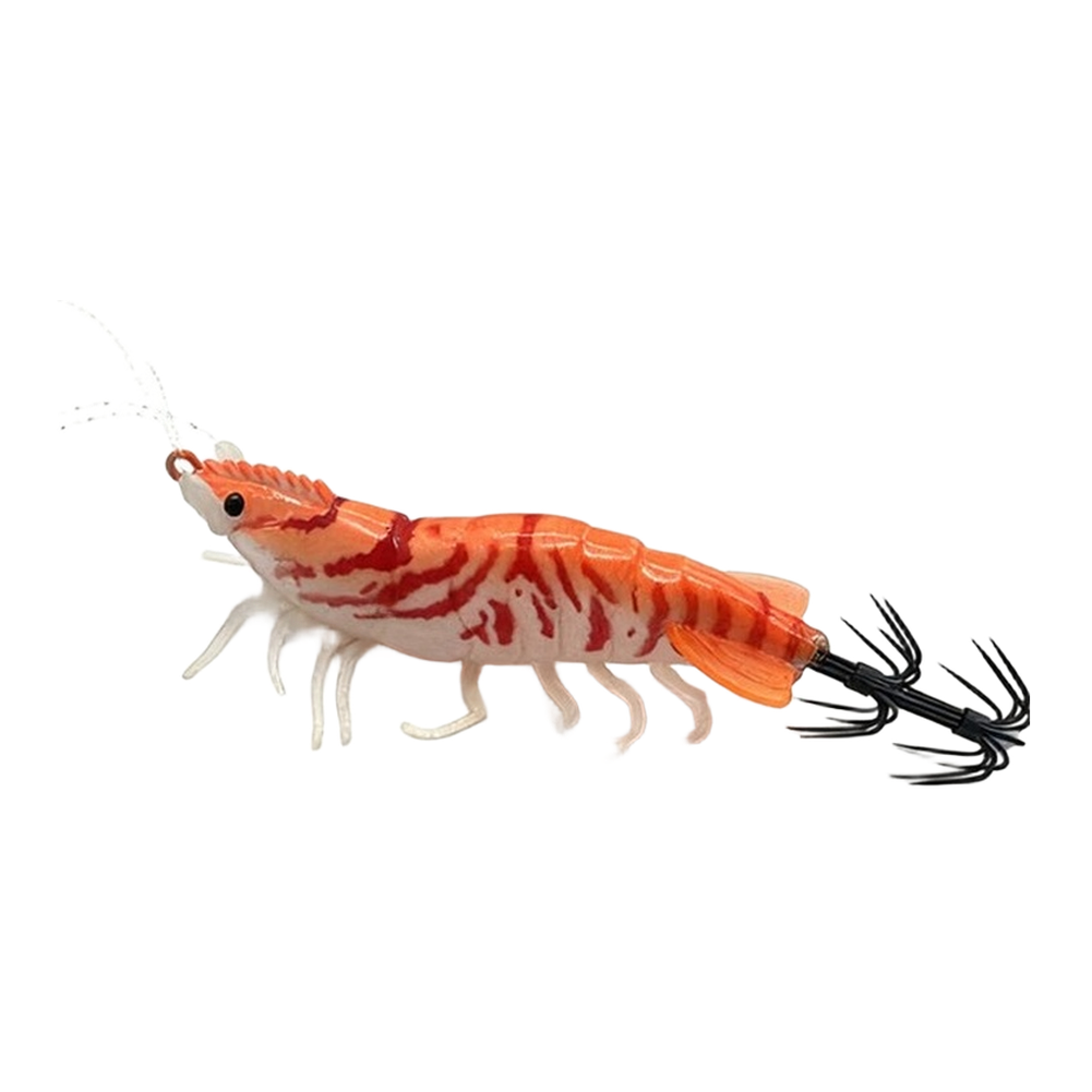 GLOW IN THE Dark Slow Sinking Wood Shrimp Hook with Rattles for ...