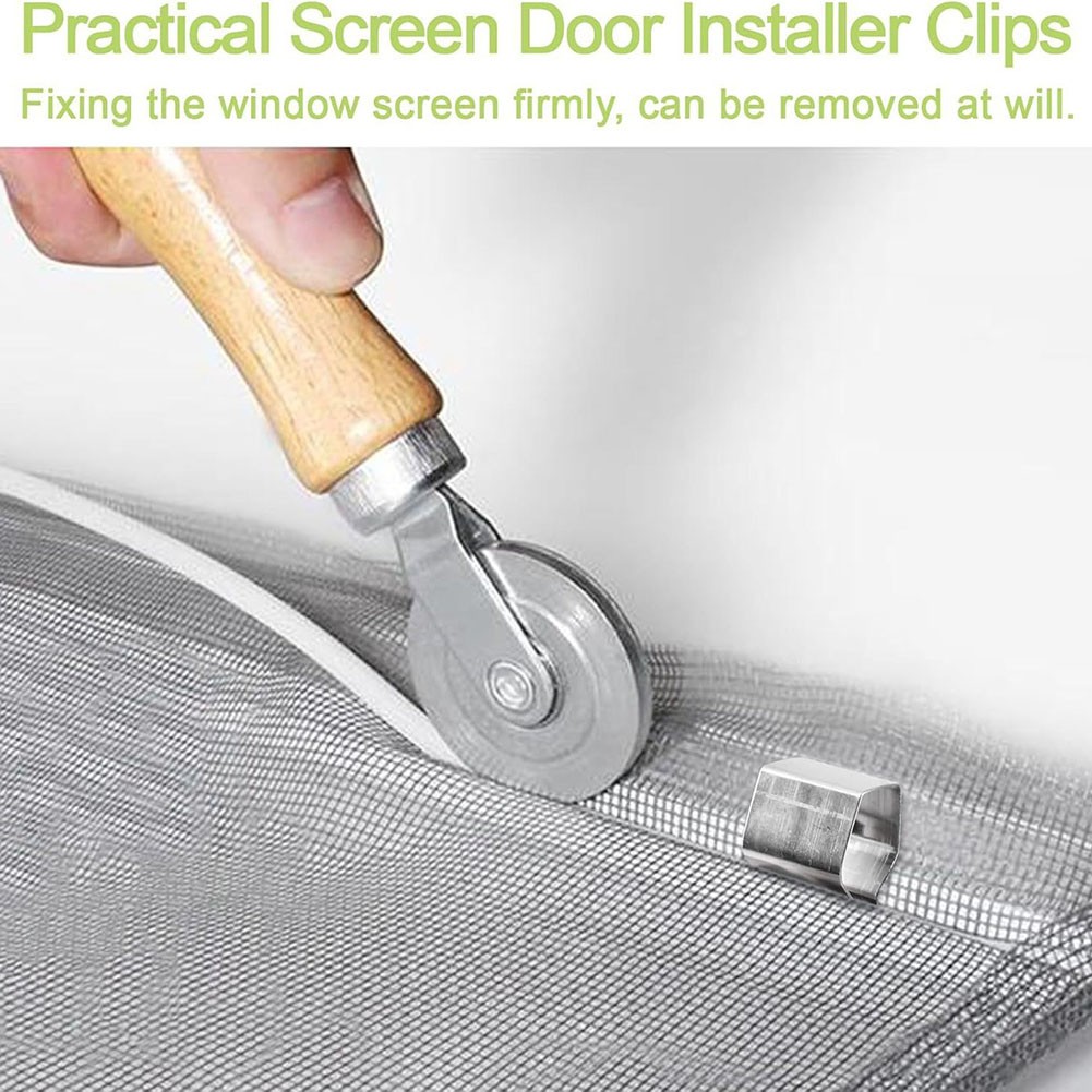 20 PACK SCREEN Door Installer Clips Metal Clips for Window Screen ...