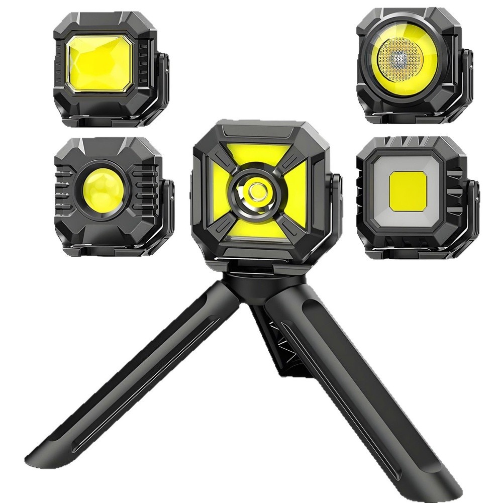 7 MODE 500LM COB LED For MINI Work Light Rechargeable Keychain Magnetic ...