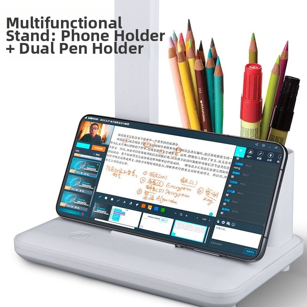 LED TOUCH DESK Lamp with Adjustable Brightness Foldable Study Light AA ...