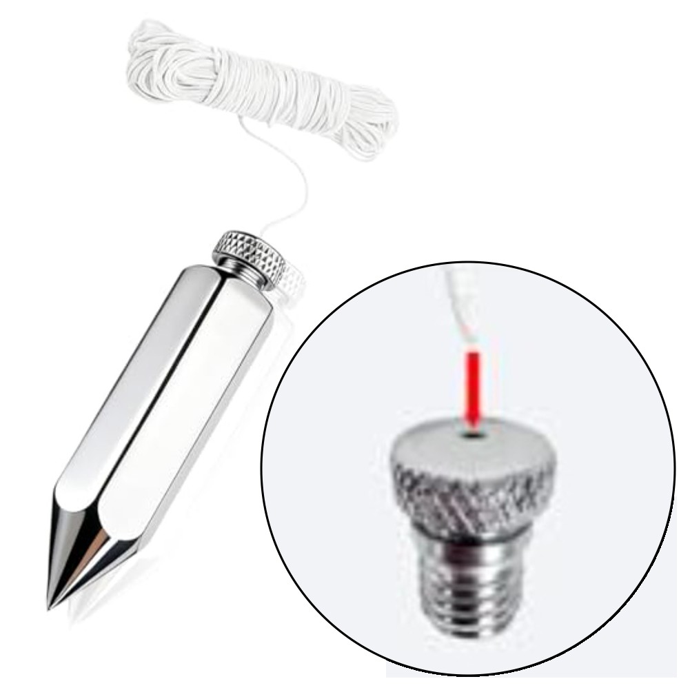 Sechskant Plumb Bob Präzisionsausricht Baustelle kaltgewalzter Stahl ...