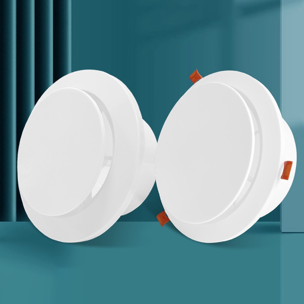 REMOVABLE MESH SCREEN Round Ceiling Vent ABS Diffuser Adjustable ...