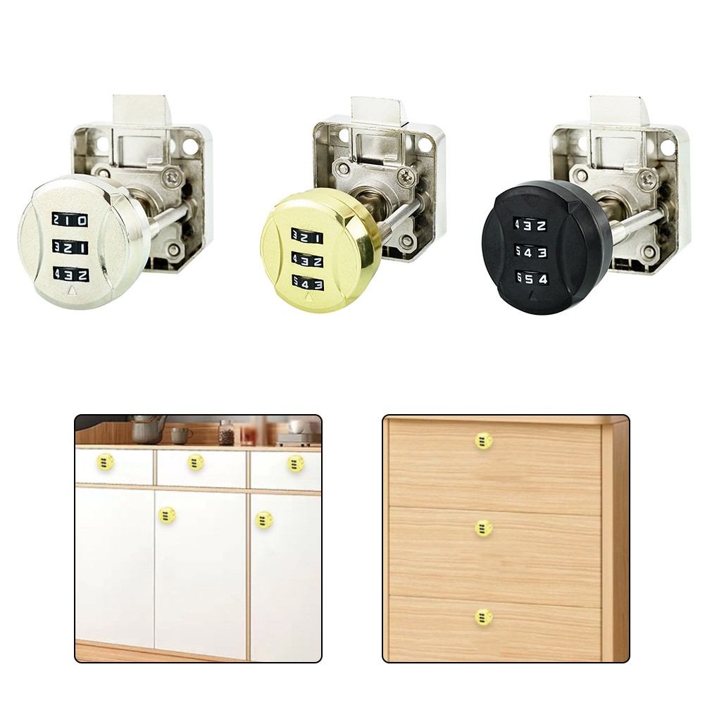 INSTALLATION HARDWARE INCLUDED Home Storage Drawer Lock Keyless Access ...