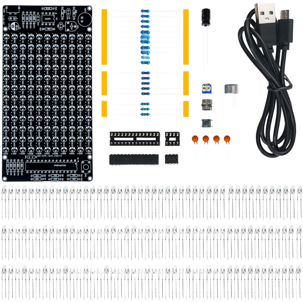 VISUAL SPECTRUM LED Display Sound Activated Music Rhythm DIY Electronic ...