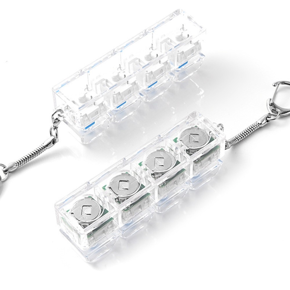 CLAVIER RGB FIDGET Jouet 4 Boutons Porte-clés Lumières LED pour Focus ...